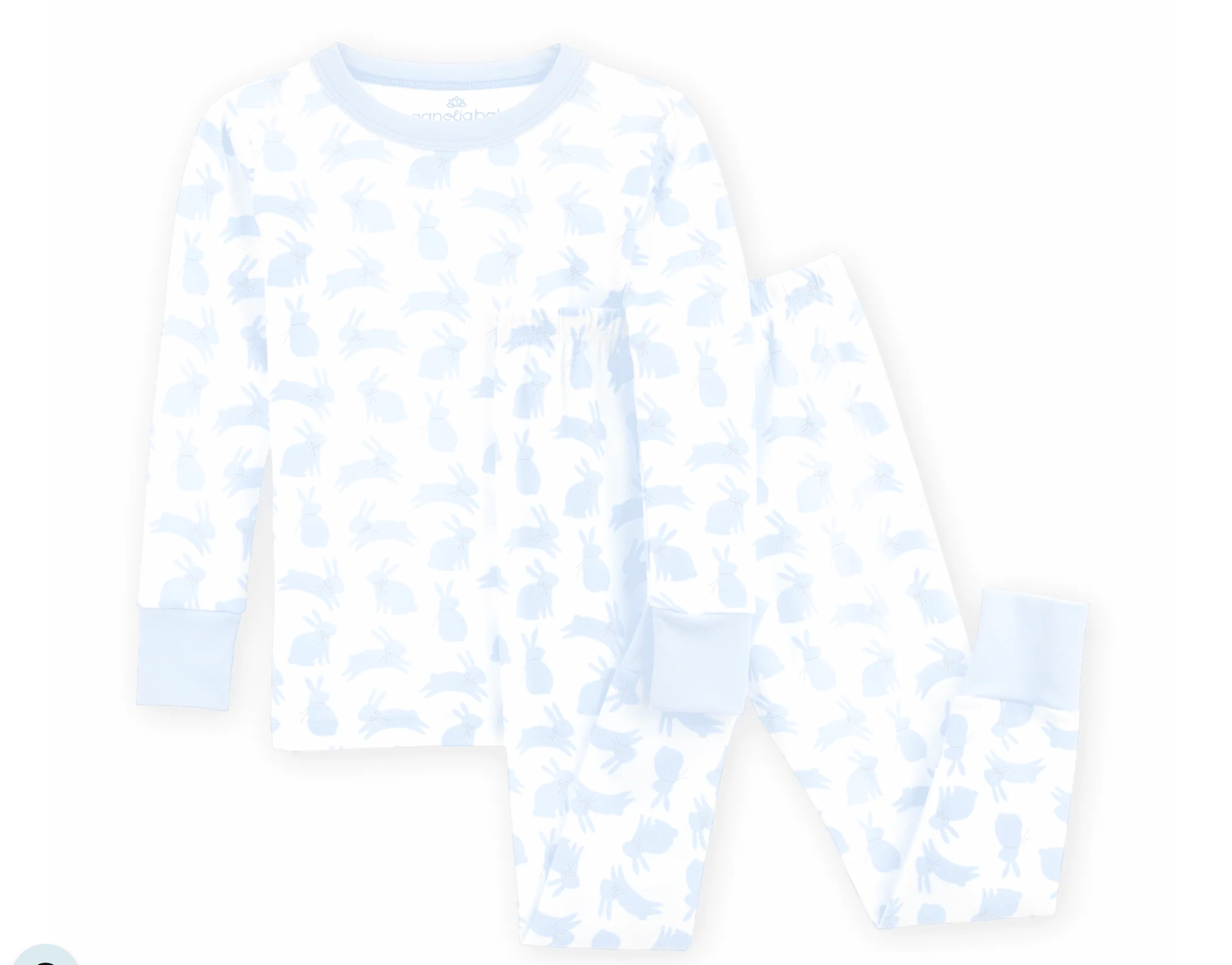 Leaping Bunnies Long Pajama - Blue – Cottontail & Co.